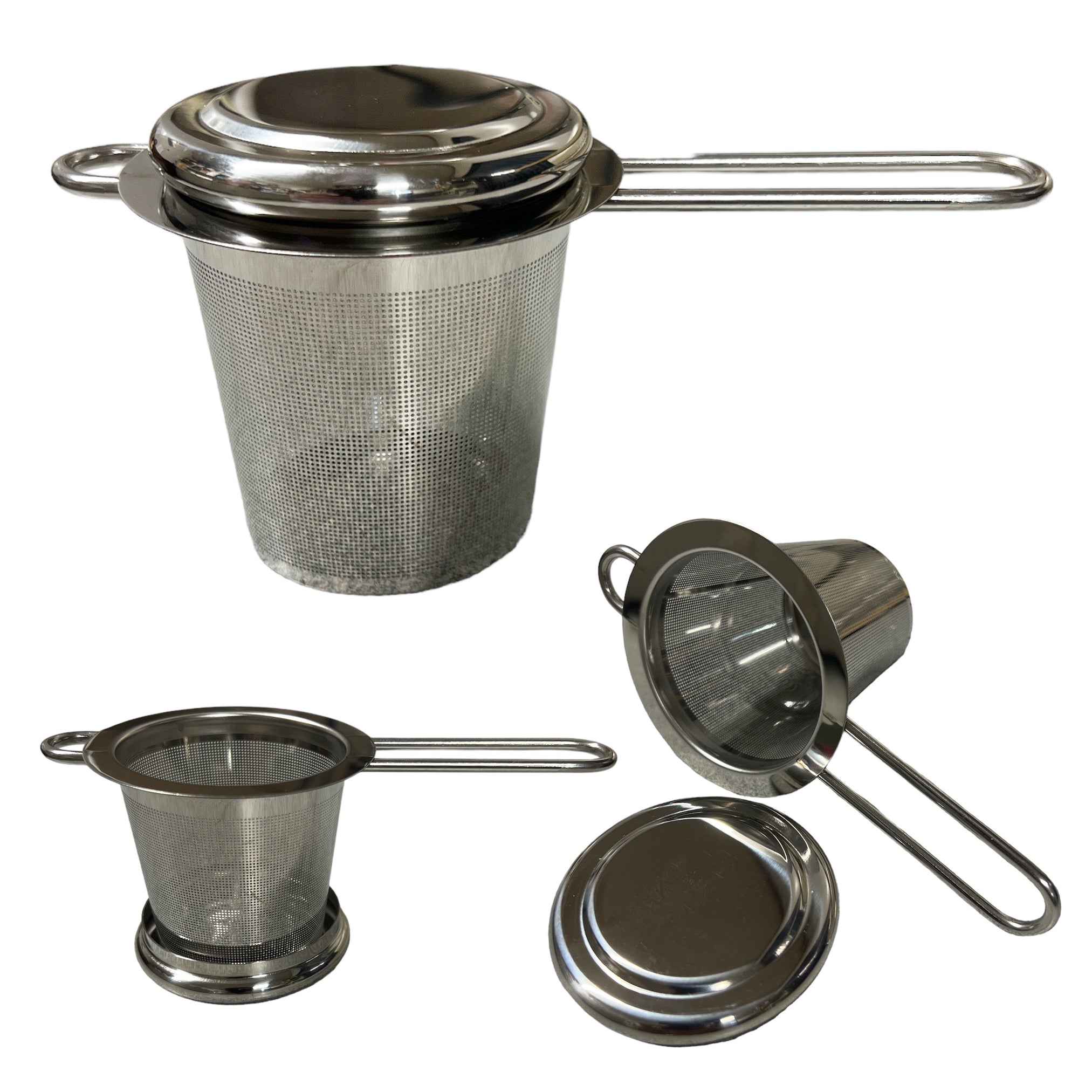 Mug or Tea-cup Infuser with Handle and Drip Catching Lid – T BAR TEA