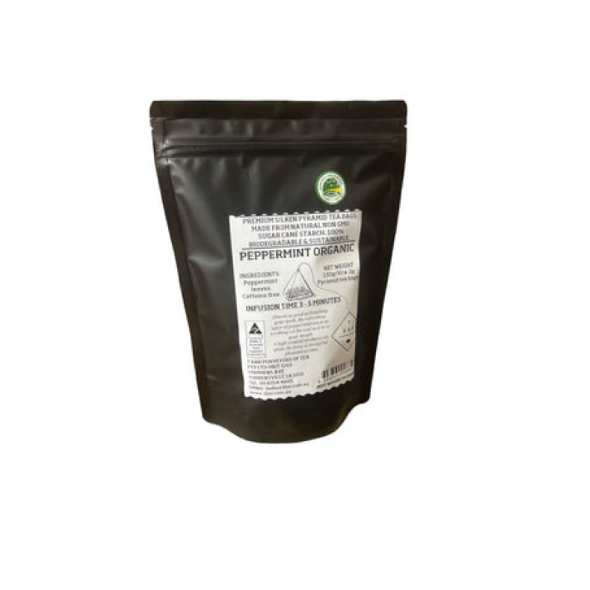 Peppermint Organic 50 Pack Premium Pyramid Tea Bags – T BAR TEA