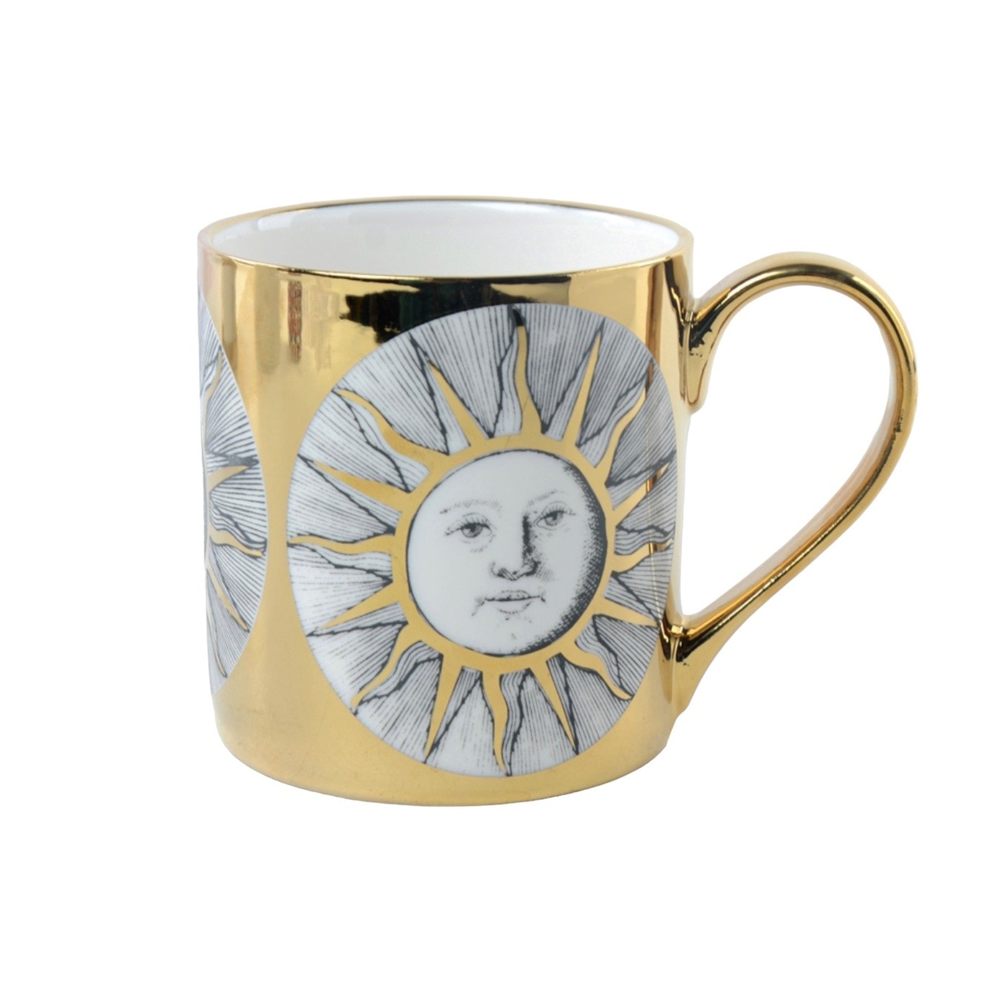 Sun Face Mug - Golden Sun Rays – T BAR TEA