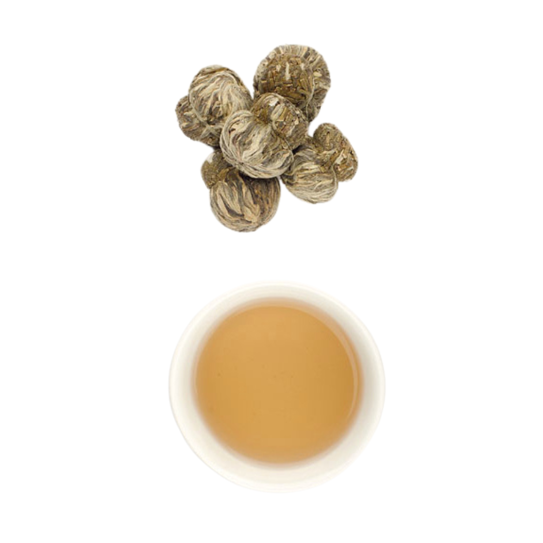 Hibiscus and Lavender Dream White Artisan Flowering Tea Ball – T BAR TEA