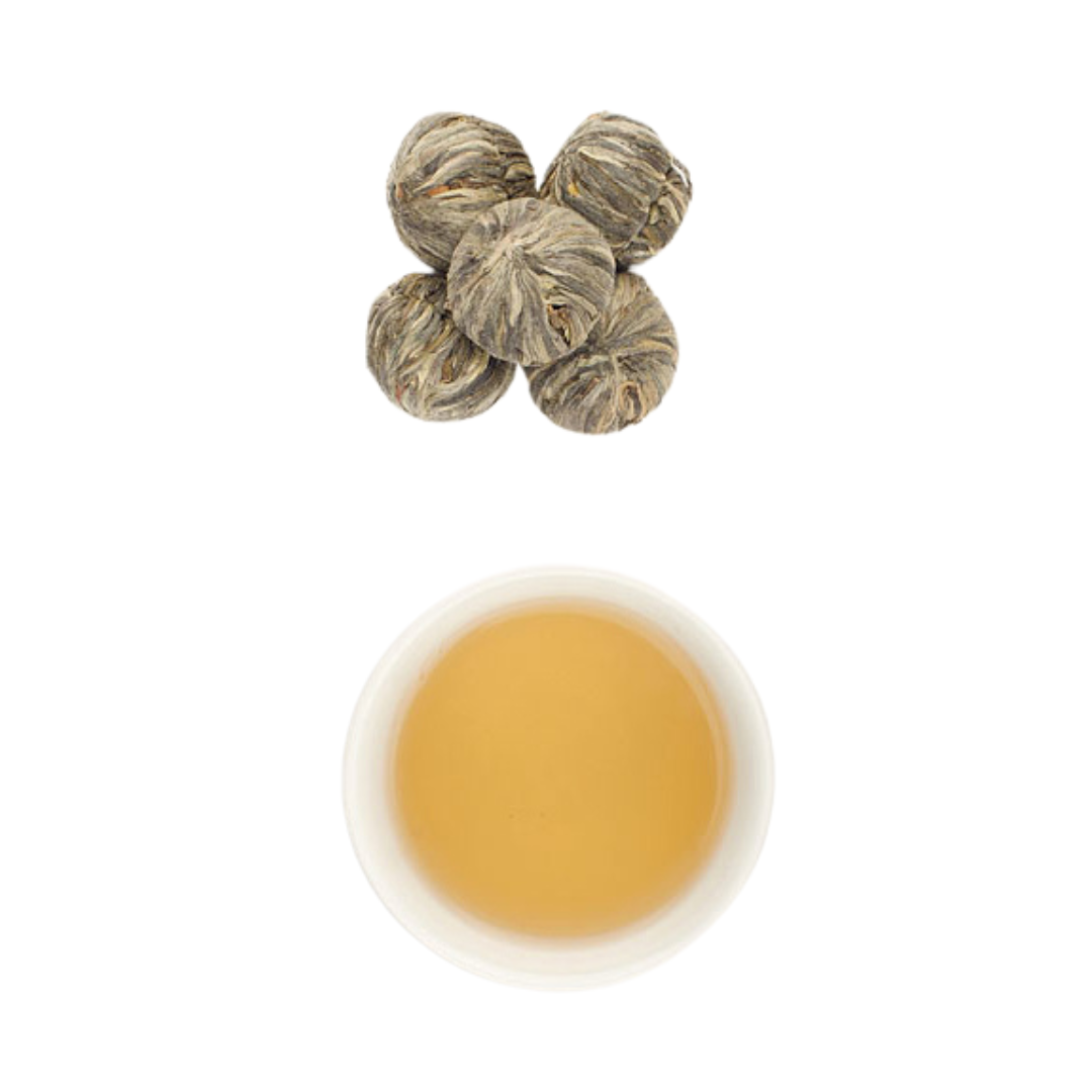 Lily Jasmine White Artisan Flowering Tea Ball – T BAR TEA