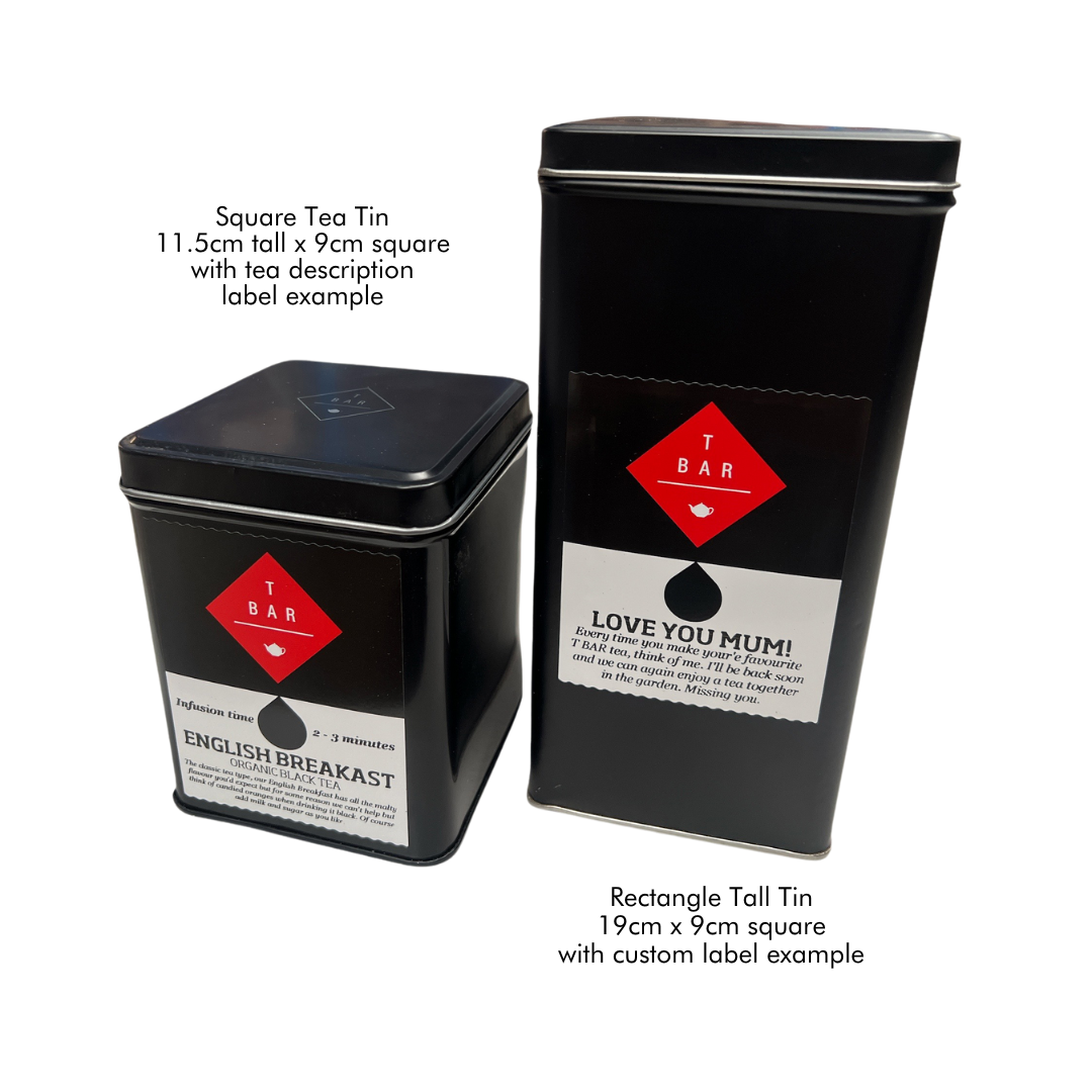 T BAR Tea Tins - MATTE BLACK – T BAR TEA
